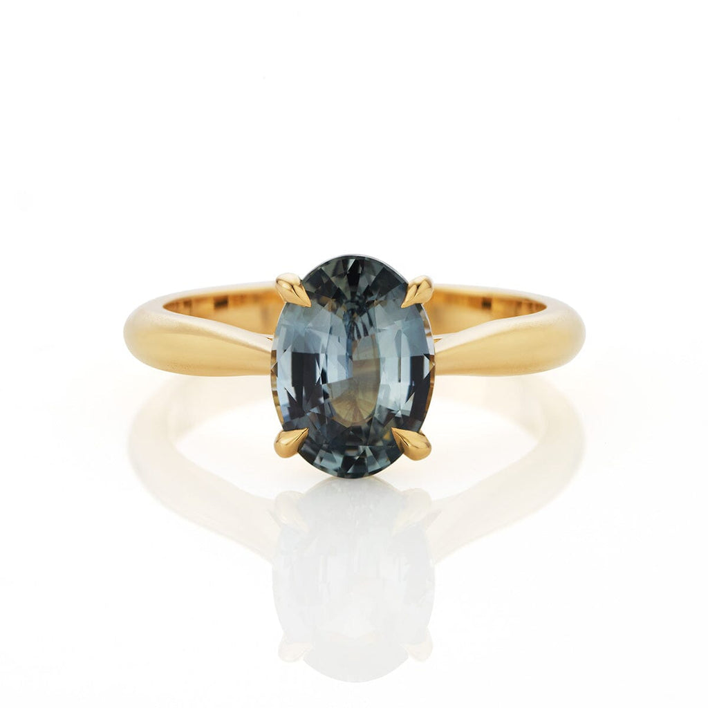 Helia Solitaire in Dusky Seafoam – Jewellers Workshop