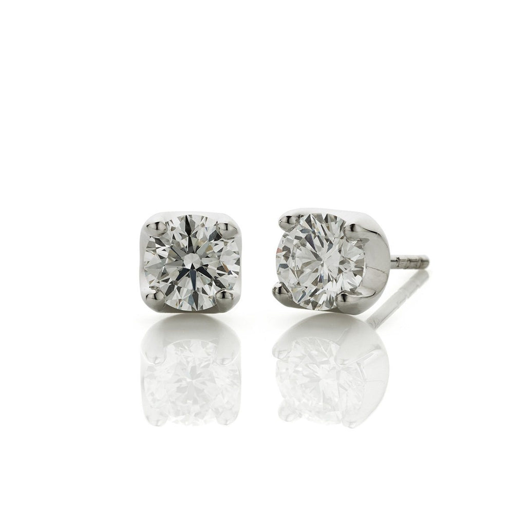 Diamond Studs Claw Set 1ct – Jewellers Workshop