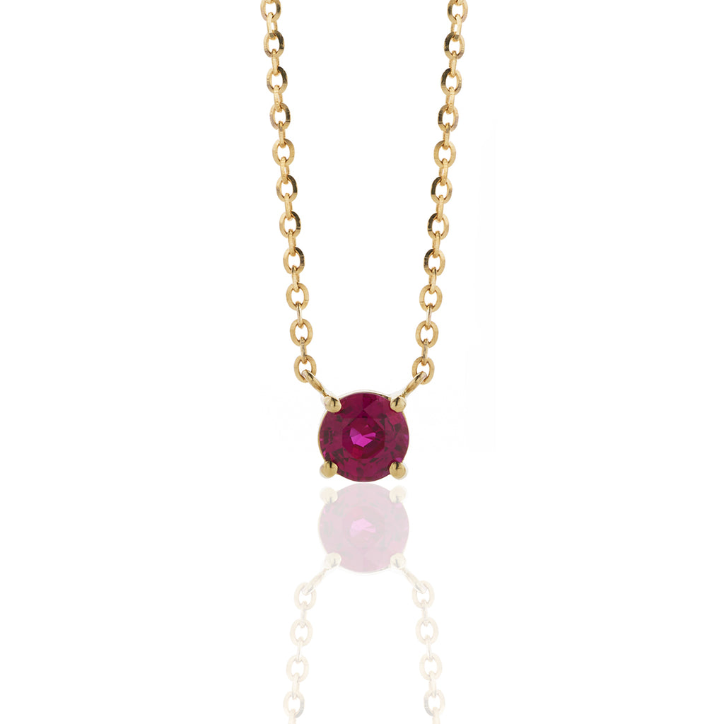 Ruby Solitaire Floating Pendant – Jewellers Workshop